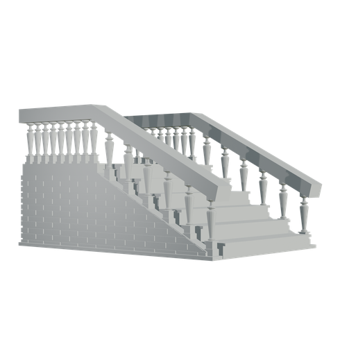 🧱 3D Brick Staircase Model・Archivo STL para Impresión 3D・Cults