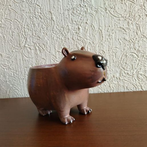 🪴 Capybara Planter – Cute 3D Printable Plant Pot・ STL File for 3D ...