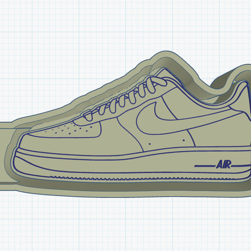 👟 Nike AF1 Shoe Freshie Mold (2 versions)・ STL File for 3D printing・Cults