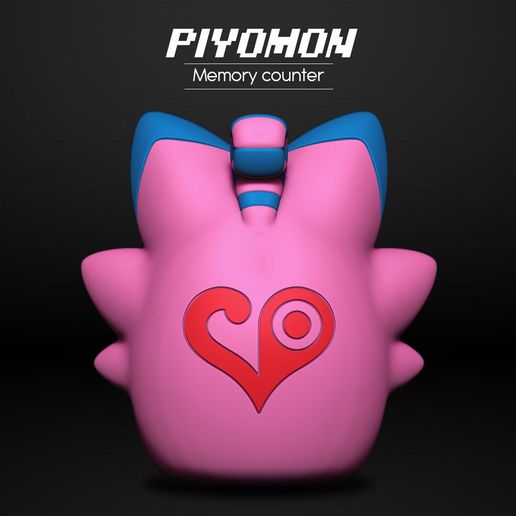 🐉 Piyomon Digiegg Memory Counter Digimon TCG・ OBJ File for 3D printing ...