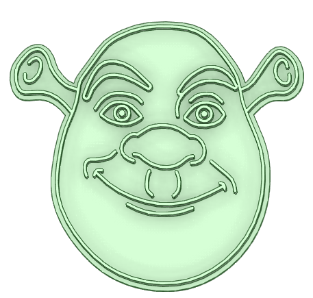 STL file Shrek face cookie cutter 🍪 ・Design to download and 3D print・Cults