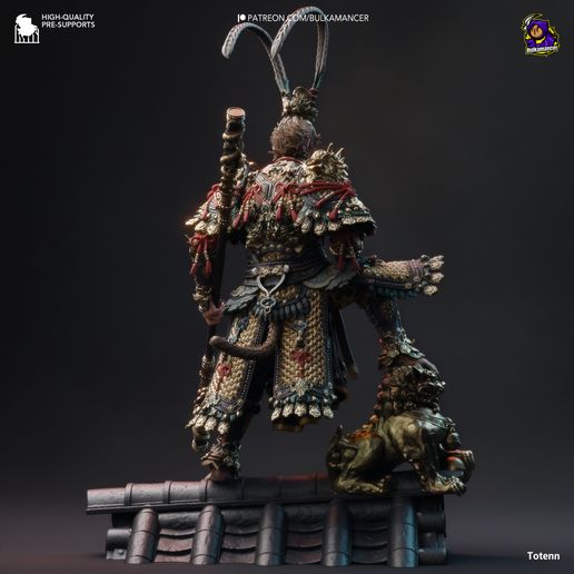 🐒 Destined One | Black Myth: Wukong | 327mm・ 3D File for 3D printing・Cults