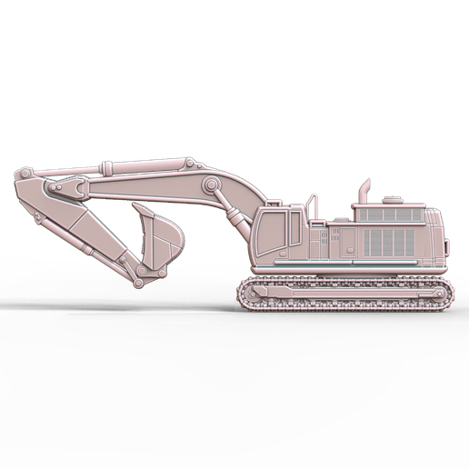 3D file Excavator side big 🚜 ・Model to download and 3D print・Cults