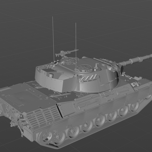 🐆 Material del modelo 3D del tanque alemán "Leopard" A1A1・Archivo OBJ ...