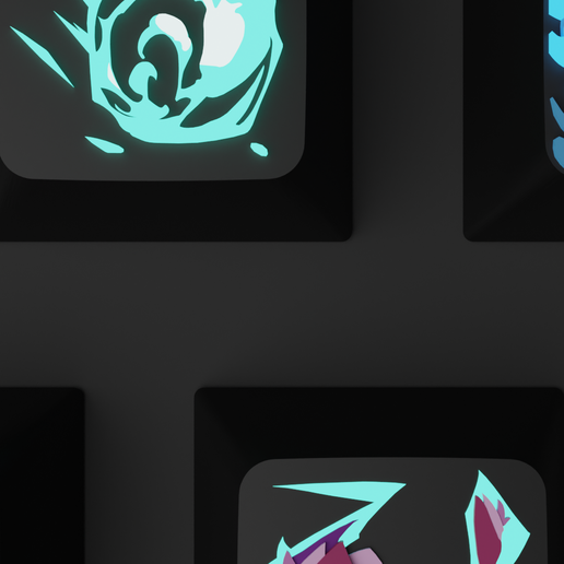 🎲 Ahri KEYCAPS・ 3D File for 3D printing・Cults
