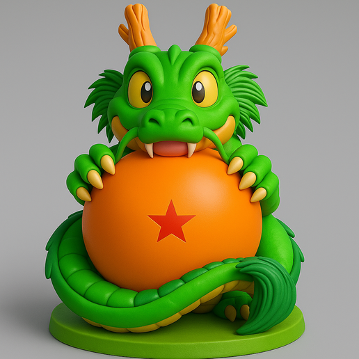 🐉 Shenlong Chibi - Dragon Ball Sphere Guardian | Lindo STL Miniatura・Archivo STL para Impresión ...