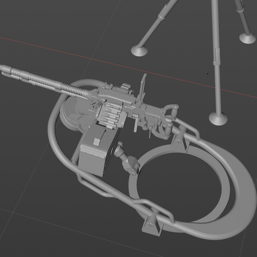 🔫 Digital 3D model of the Soviet DShK machine gun・ OBJ File for 3D ...