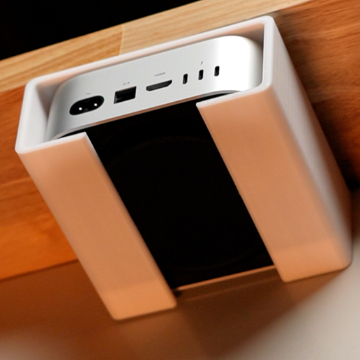 💻 M4 Mac mini under desk bracket mount・Free STL File for 3D printing・Cults
