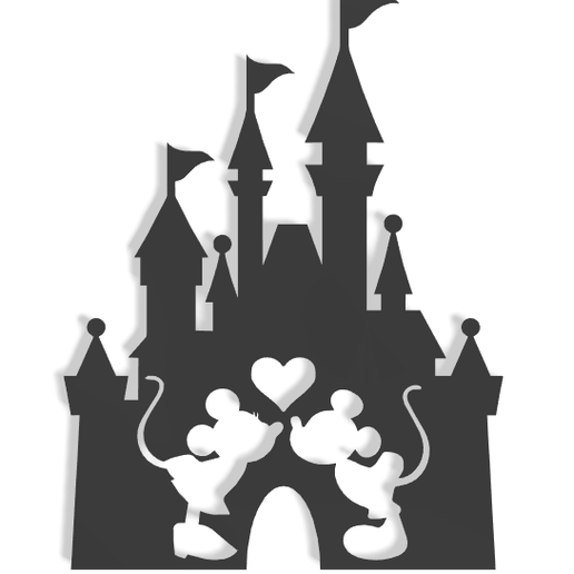 Free 3D file Minnie and Miky Castle 🏰 ・3D printable model to download・Cults