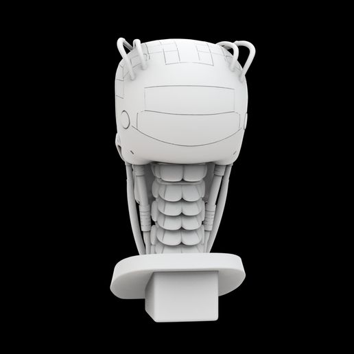 💀 T-800 Terminator 2 Inspired Cyborg Skull Futuristic 3D Printable ...