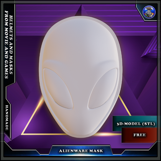 👾 Alienware mask (PayDay 3)・Free 3D File for 3D printing・Cults