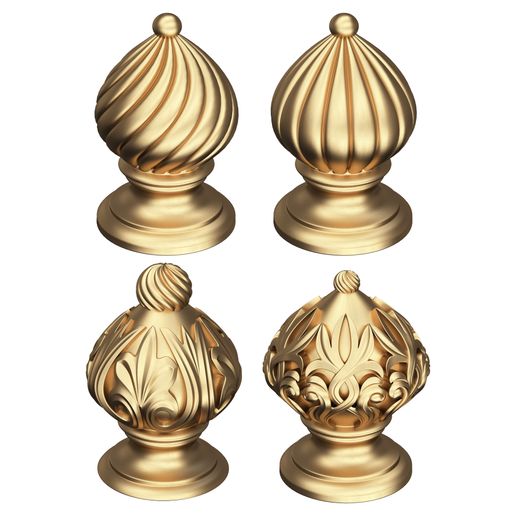 3D file Carved Finial Knob Collection 🪵 ・3D printing design to download ...