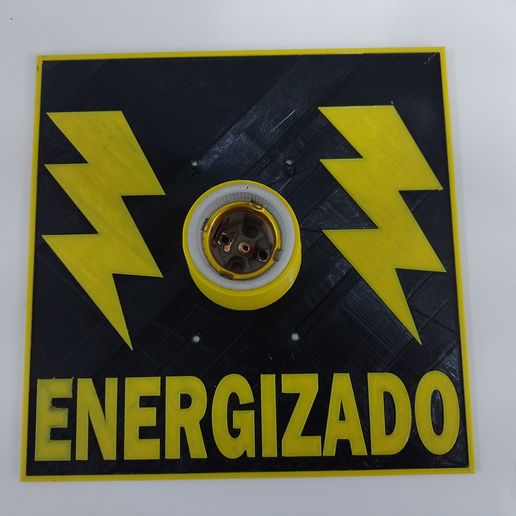 Free STL file Warning sign Energized ⚠️ ・3D printer design to download ...