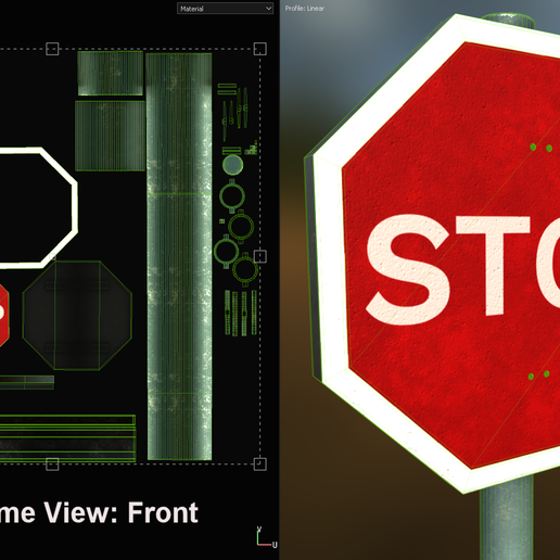 🛑 Stop Sign・ STL File for ・Cults