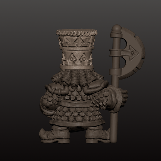 💂 EVIL DWARF INFERNAL GUARD (inf. 5)・Free STL File for 3D printing・Cults