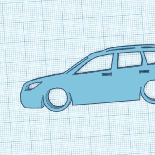 STL file Subaru Forester XT SJ 4th Gen Silhouette Keyring 👤 ・Template ...