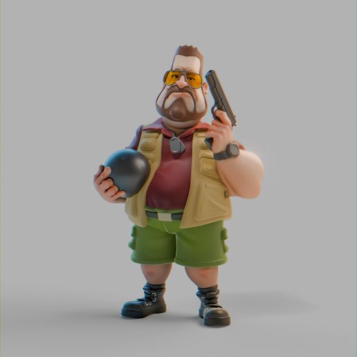 🎨 Walter Sobchak amazing, The Big Lebowsky・ 3MF File for 3D printing・Cults