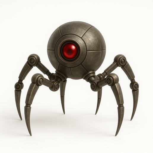 🕷️ Robo-Spider | Mechanical Spherical Spider for 3D Printing (Sci-Fi ...