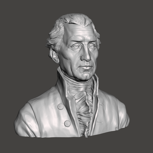 📁 3D Model of James Monroe - High-Quality STL File for 3D Printing ...