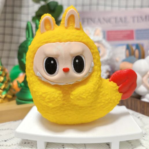 🦐 LABUBU Fried Shrimp・Free STL File for 3D printing・Cults