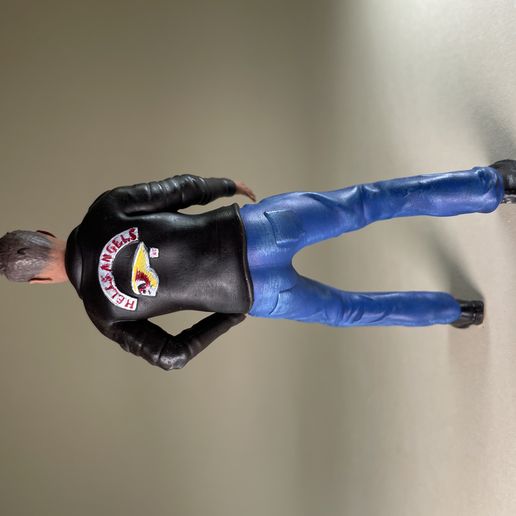 🏍️ Hells Angels motorbiker 1:18・ STL File for 3D printing・Cults