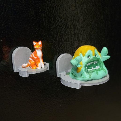 🧲 Magnetic DnD Mini Holder Display・Free STL File for 3D printing・Cults