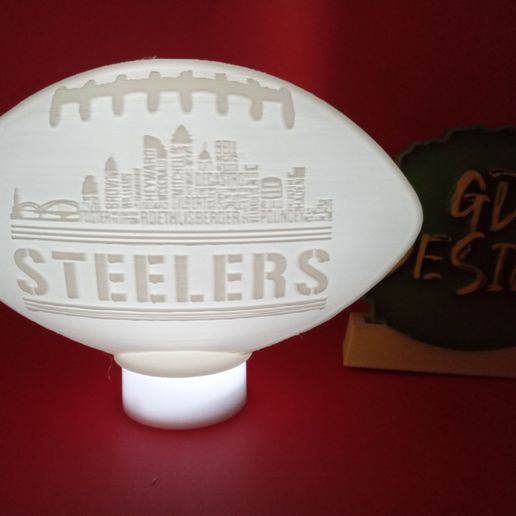 🏈 PITTSBURGH STEELERS VER 4 NFL FOOTBALL LIGHT・ STL File for 3D ...