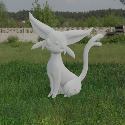 🐉 Espeon Lifesize 1:1 Scale!・ STL File for 3D printing・Cults