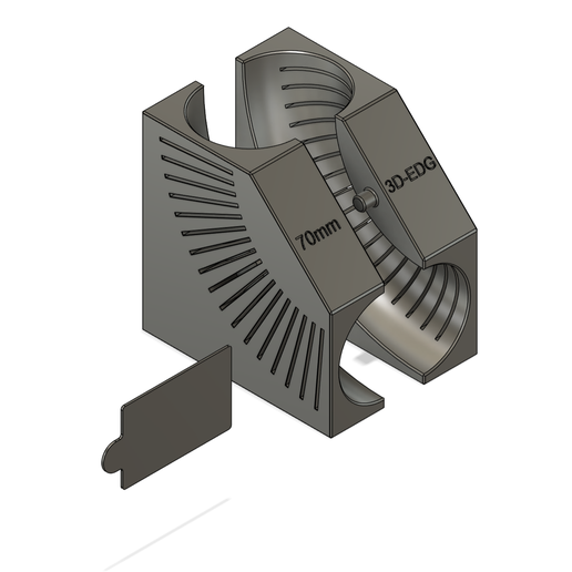 🧑‍🔧 70mm Mandrel Bend Cut Jig・ STL File for 3D printing・Cults