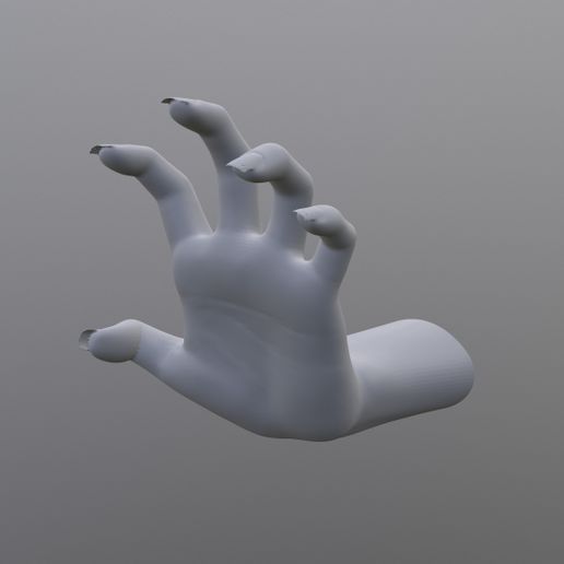 STL file Highly Detailed Female Claw Hand Pose ♀️ ・Model to download ...