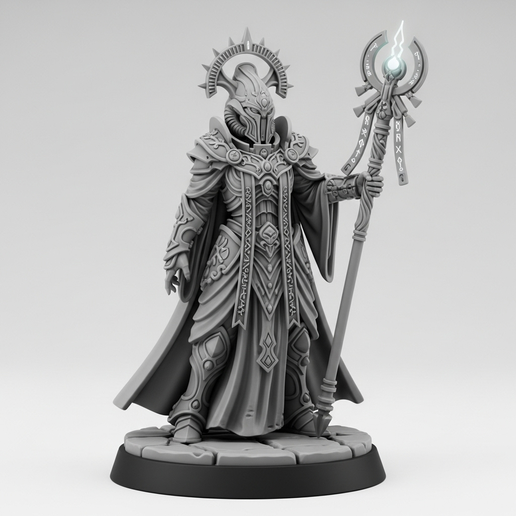 👽 Starseer Oracle – Mystic Alien Seer Miniature War-Hammer (28mm Scale ...