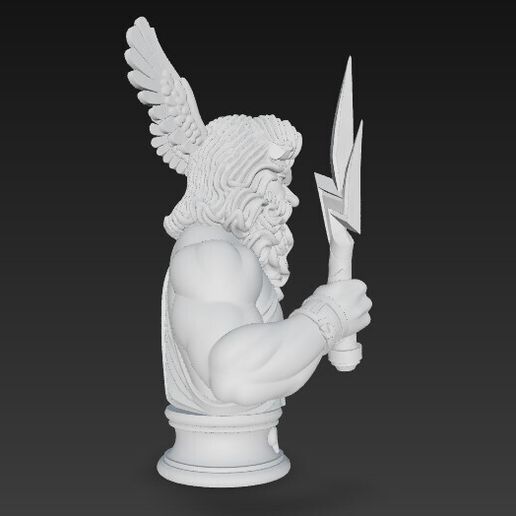 👤 Zeus Bust – 3D Printable Statue of the King of Greek Gods・ STL File ...