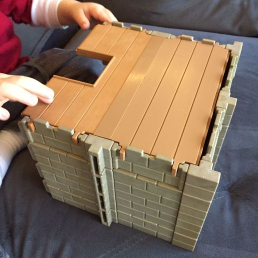 🏰 1x2 castle floor for Playmobil, steck system・ STL File for 3D ...