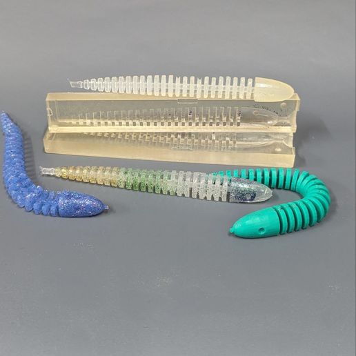 STL file Silicone mold for perfect fishing lures - DIY Bait Mold 🎣 ・3D ...