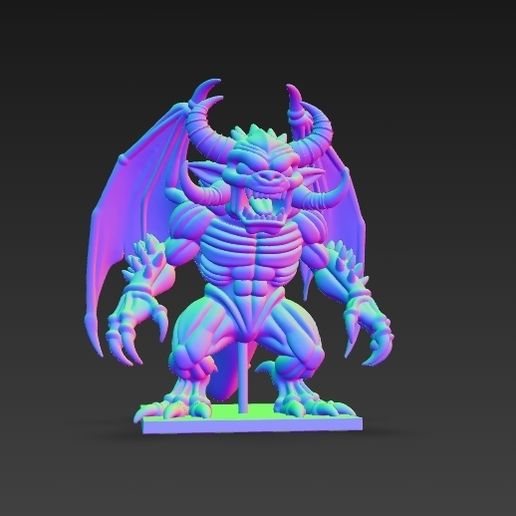 👹 Ruling Terror - Winged Demon Lord 3D Print Model・ STL File for 3D ...