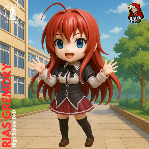 🏫 Chibi Rias Gremory - High School DxD Fan Art 3D Model・ STL File for ...