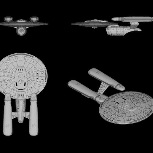 ⭐ Niagara class - Star Trek starship parts kit expansion・Free STL File ...