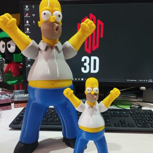 ⭐ Homer Simpson YUJU・Archivo STL para ・Cults