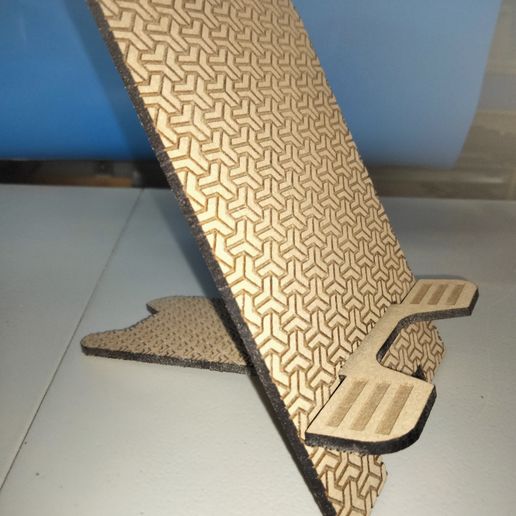 📞 Phone Stand Holder Geometric Pattern Laser Cut Engrave DXF SVG AI・ 3D ...