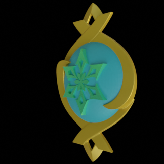 Archivo STL Vision Fontaine - Cryo -Genshin Impact V2 🧸 ・Objeto para impresora 3D para descargar ...
