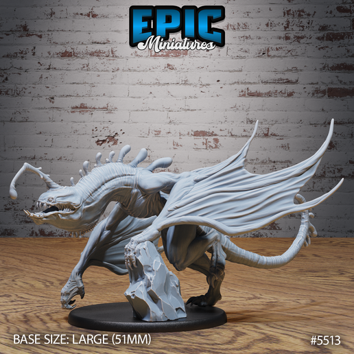 🎲 Angler Drake‧ DnD Miniature ‧ Tabletop Miniatures ‧ Gaming Monster ...