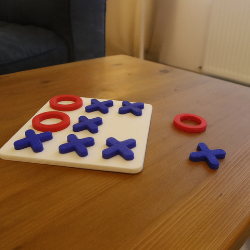 🎲 Jeu de morpion personnalisé imprimé en 3D・Fichier 3D Gratuit pour ・Cults