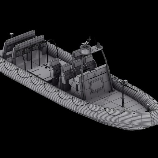 🛥️ Naval Special Warfare Rigid Hull Inflatable Boat (11m) STL・ STL File ...