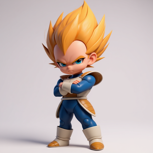 🐉 Vegeta - Ultra Realistic 3D Model (Dragon Ball Super) - Ready for ...