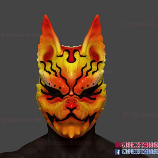 kitsune mask types