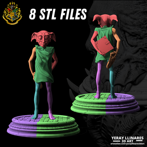 🏠 Dobby el elfo domestico Figura de colección Harry Potter・Archivo STL ...