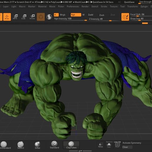 🎲 HULK・ OBJ File for ・Cults