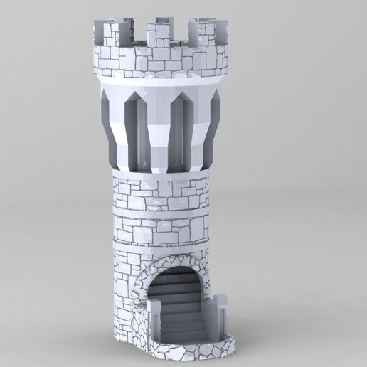 🎲 Dice tower RPG D20 SYSTEM・ STL File for ・Cults