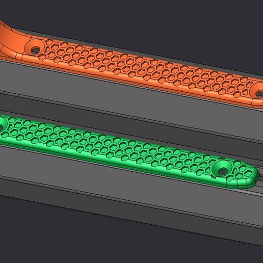 👽 M-LOK Rail Covers and Handbrakes・Free 3D File for ・Cults