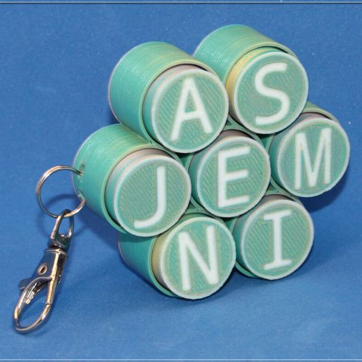 👌 Custom Name & Number Fidget Clicker・ 3MF File for 3D printing・Cults